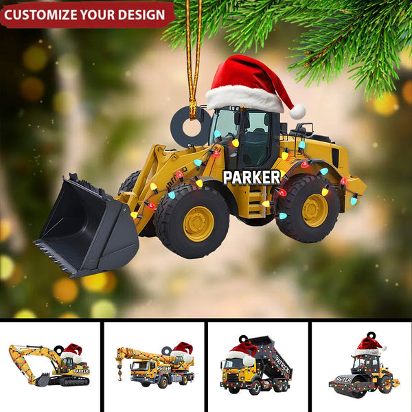 Personalized Heavy Equipment Christmas Ornaments 2024 New Release Gift ...