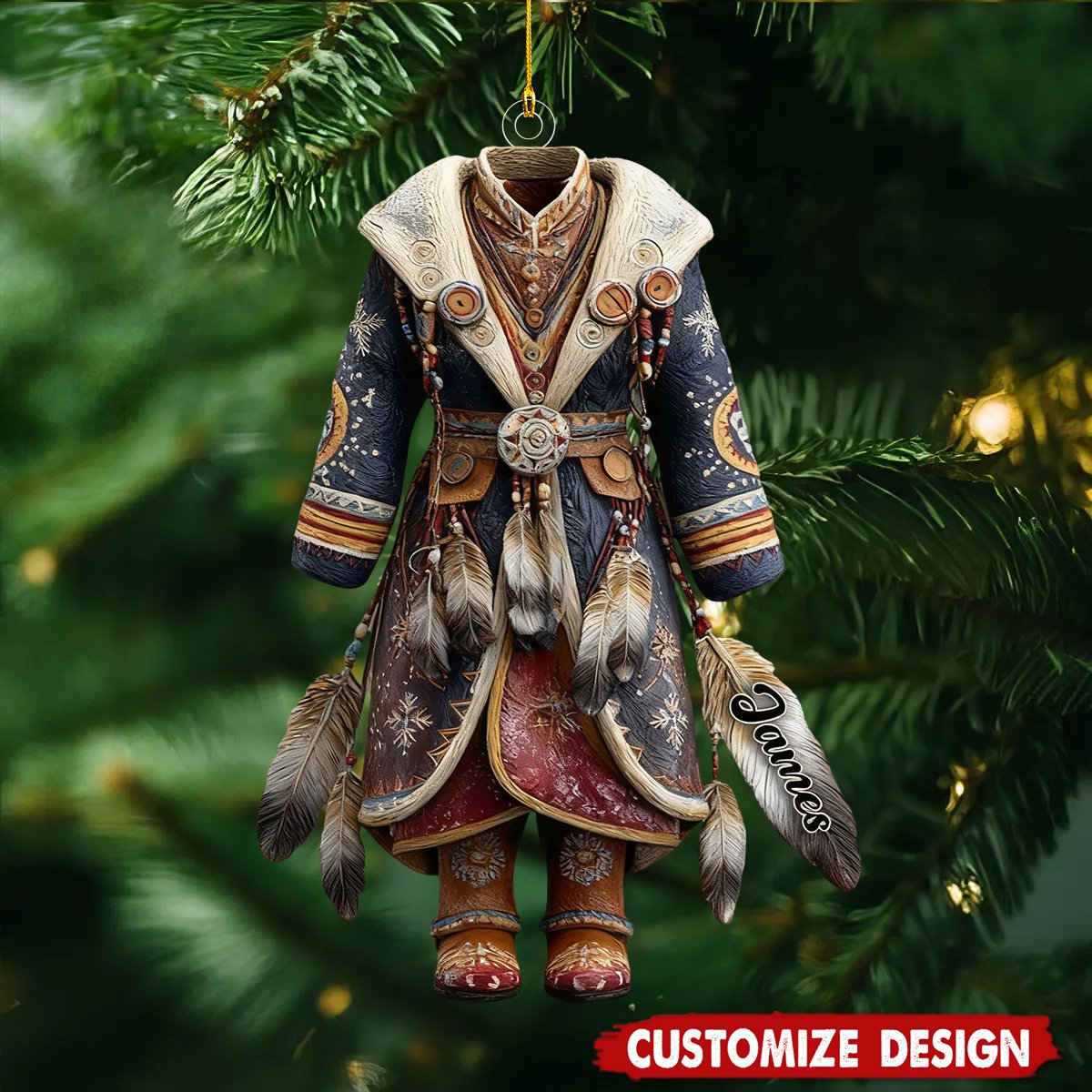 Personalized Native American Outfit Ornament - Cultural Heritage ...