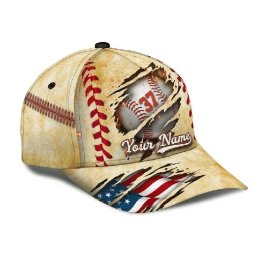Personalized Crack Baseball Cap Gift For Baseball Player Classic Cap ...